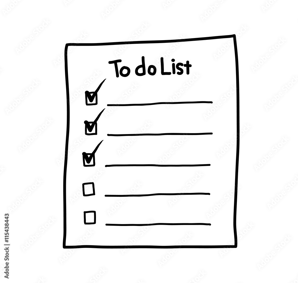 To Do List A Hand Drawn Vector Illustration Of A To Do List checklist to-do-list-a-hand-drawn-vector-illustration-of-a-to-do-list-checklist