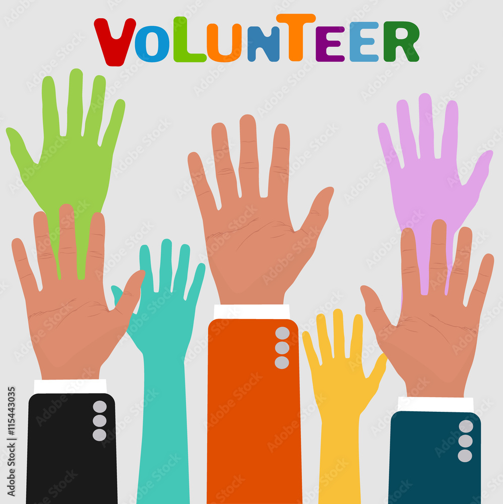 volunteer concepts, vector illustration Stock Vector | Adobe Stock