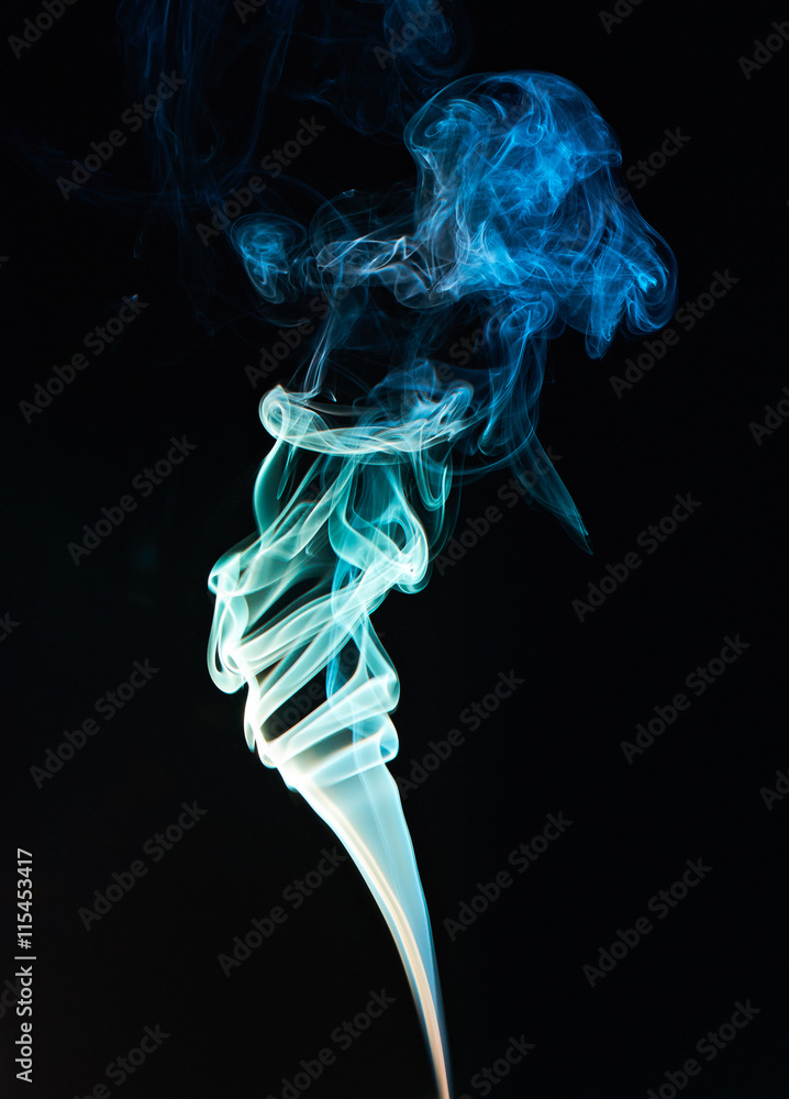 blue smoke lines Stock Photo | Adobe Stock