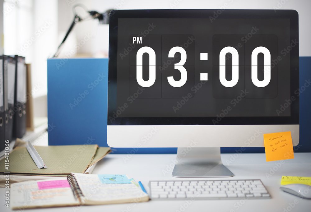 Time And Date Clock Graphic Concept Stock Photo | Adobe Stock