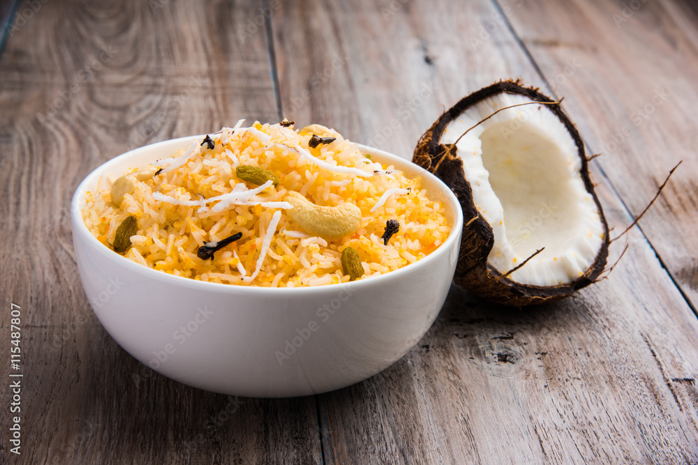 coconut rice, coconut sweet rice, sweet coconut rice also known as ...