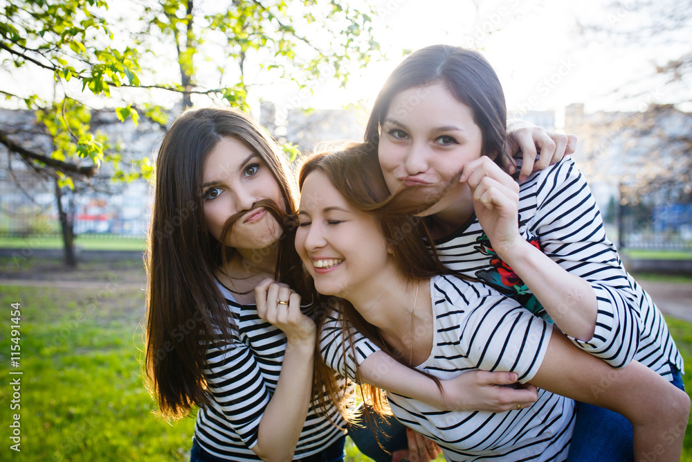 Three Girls Hugging