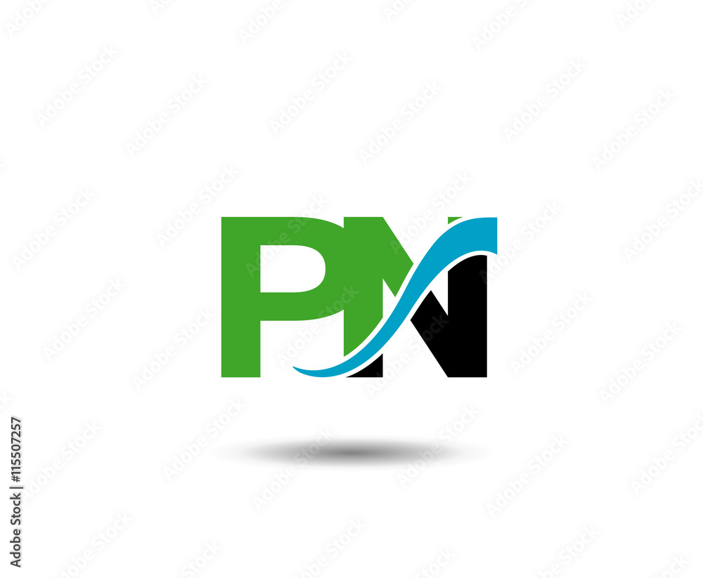 PN Logo. Vector Graphic Branding Letter Element Stock Vector | Adobe Stock