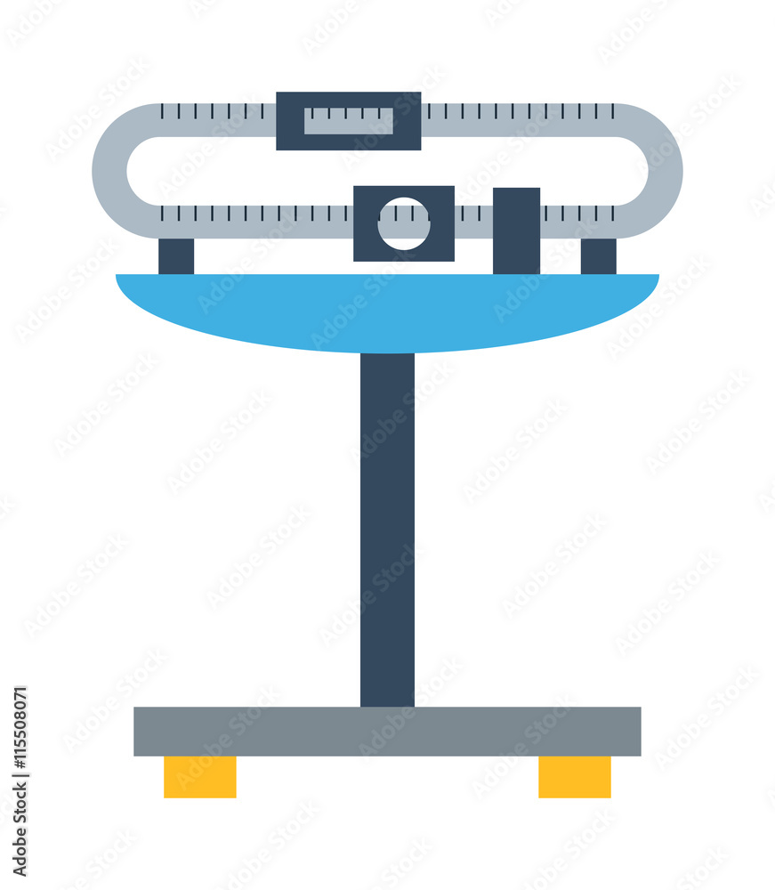 Web icon scale, weigh measurement. Isollated scales weighing ...