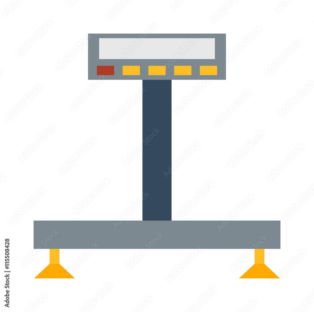 Web icon scale, weigh measurement. Isollated scales weighing ...