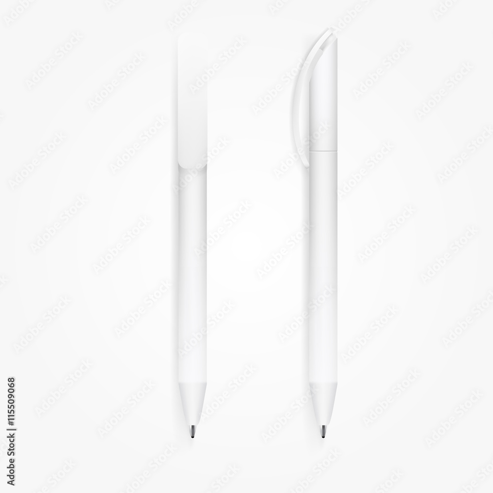 Pen Set Of Corporate Identity And Branding Stationery Templates ...