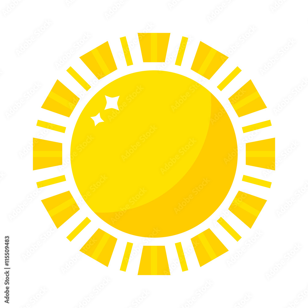 Vector sun icon isolated on white background. Sun Vector isolated ... Vector sun icon isolated on white background. Sun Vector isolated ...