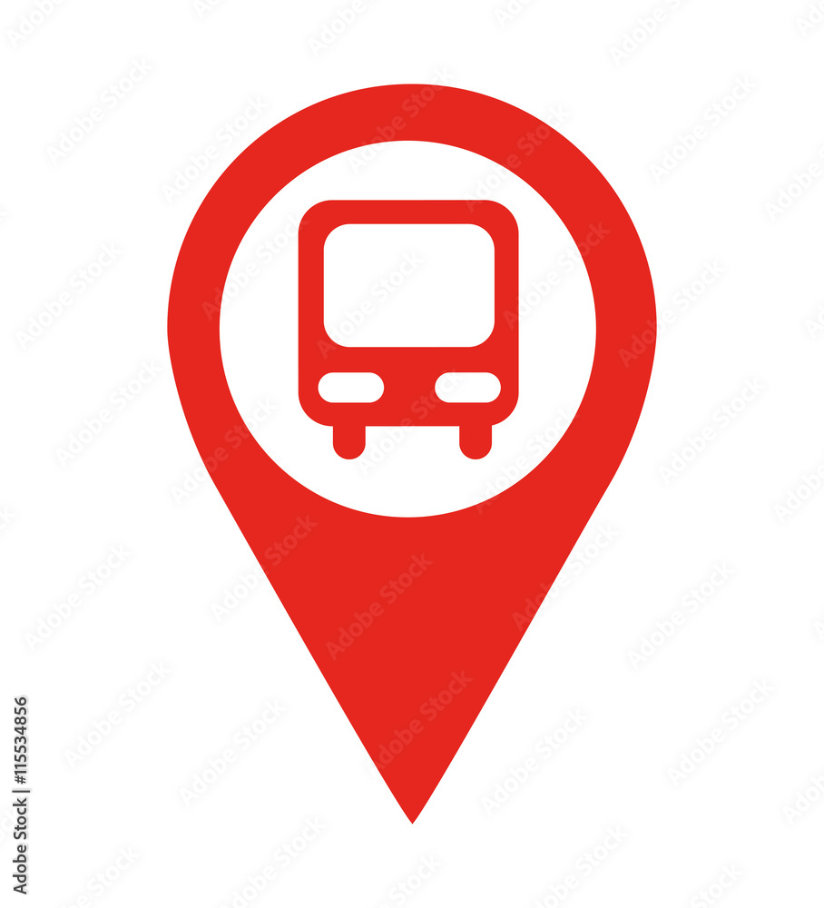 bus stop location pin isolated icon design Stock Vector | Adobe Stock