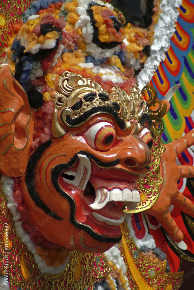 Balinese Cremation Mask. These colorful Hindu masks are hand made and ...