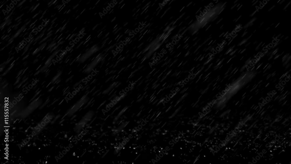 4K Looped Rain Overlay with alpha channel for diferent projects and etc ...