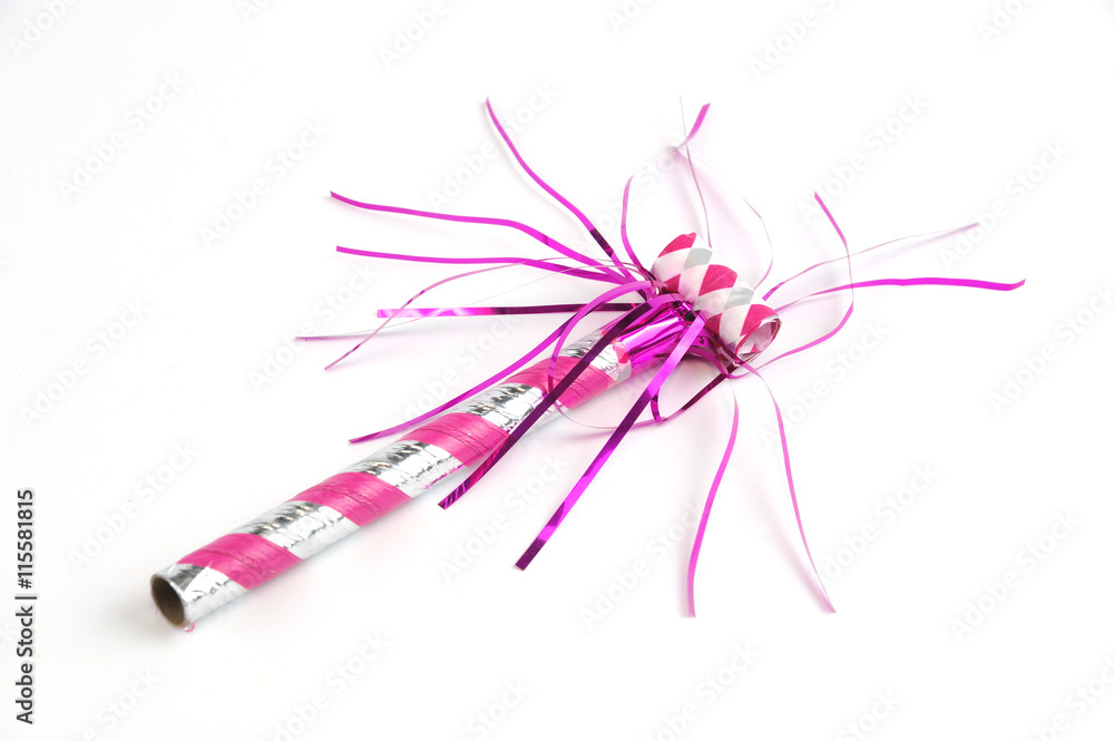 party blower isolated on white background Stock Photo | Adobe Stock