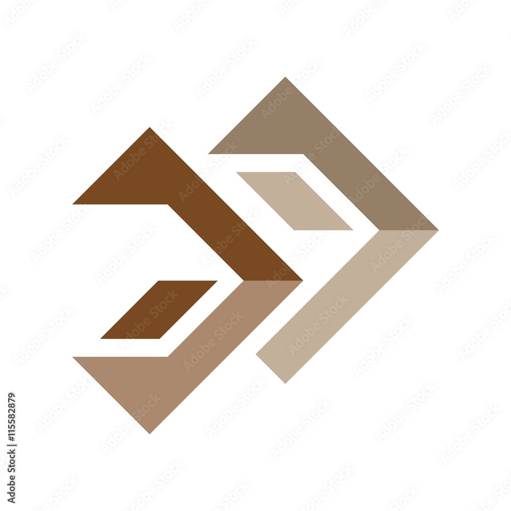 Symbol arrow vector logo icon Stock Vector | Adobe Stock