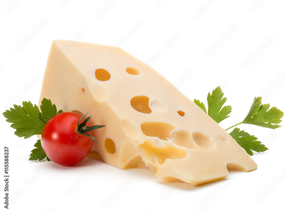Cheese block isolated on white background cutout Stock Photo | Adobe Stock