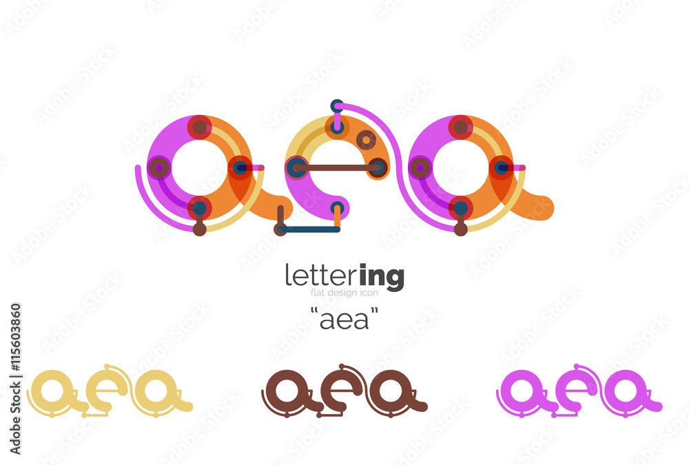 Alphabet letter font logo business icon Stock Vector | Adobe Stock