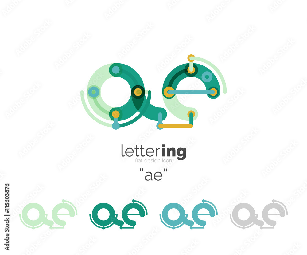 Alphabet letter font logo business icon Stock Vector | Adobe Stock