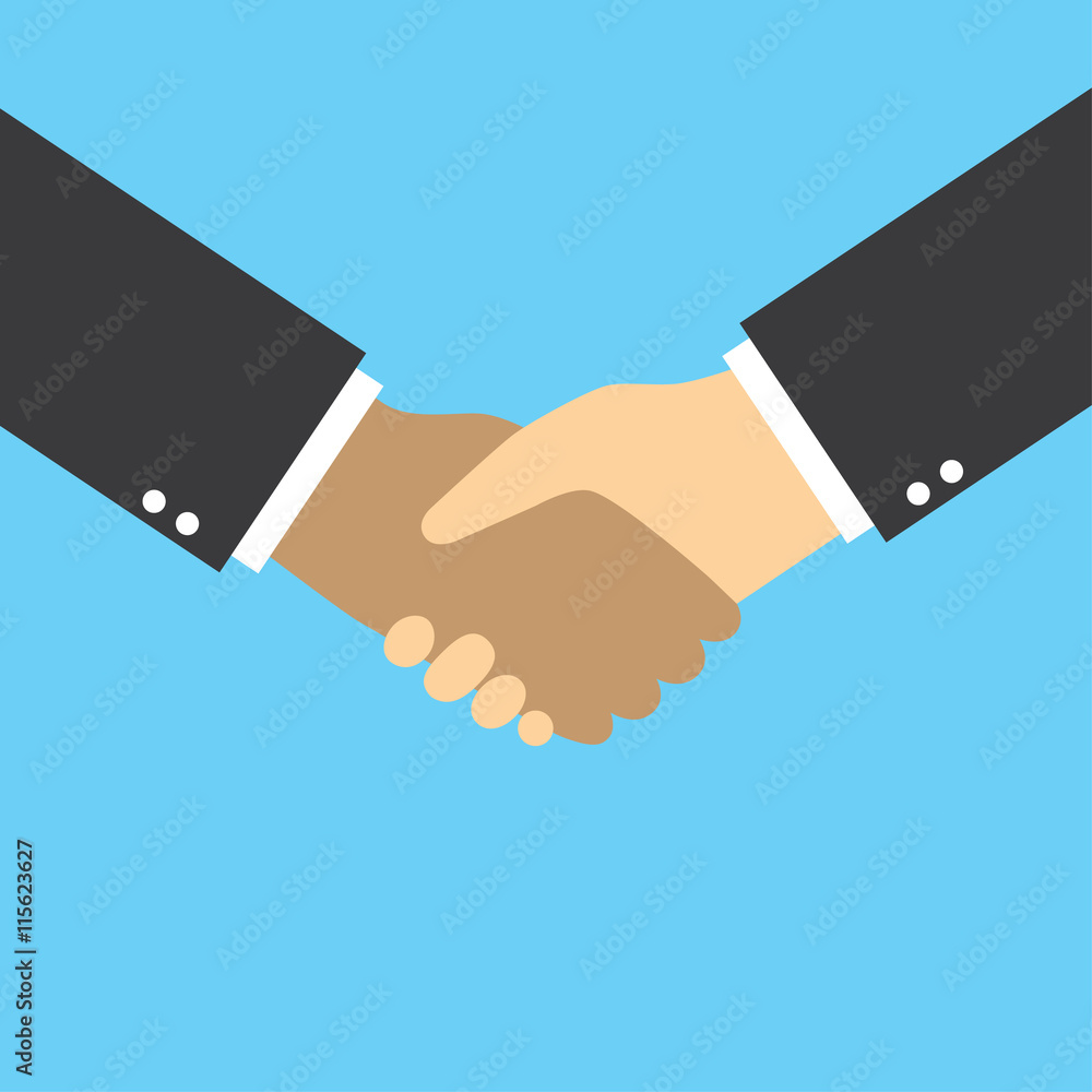 Business handshake vector graphic design Stock Vector | Adobe Stock