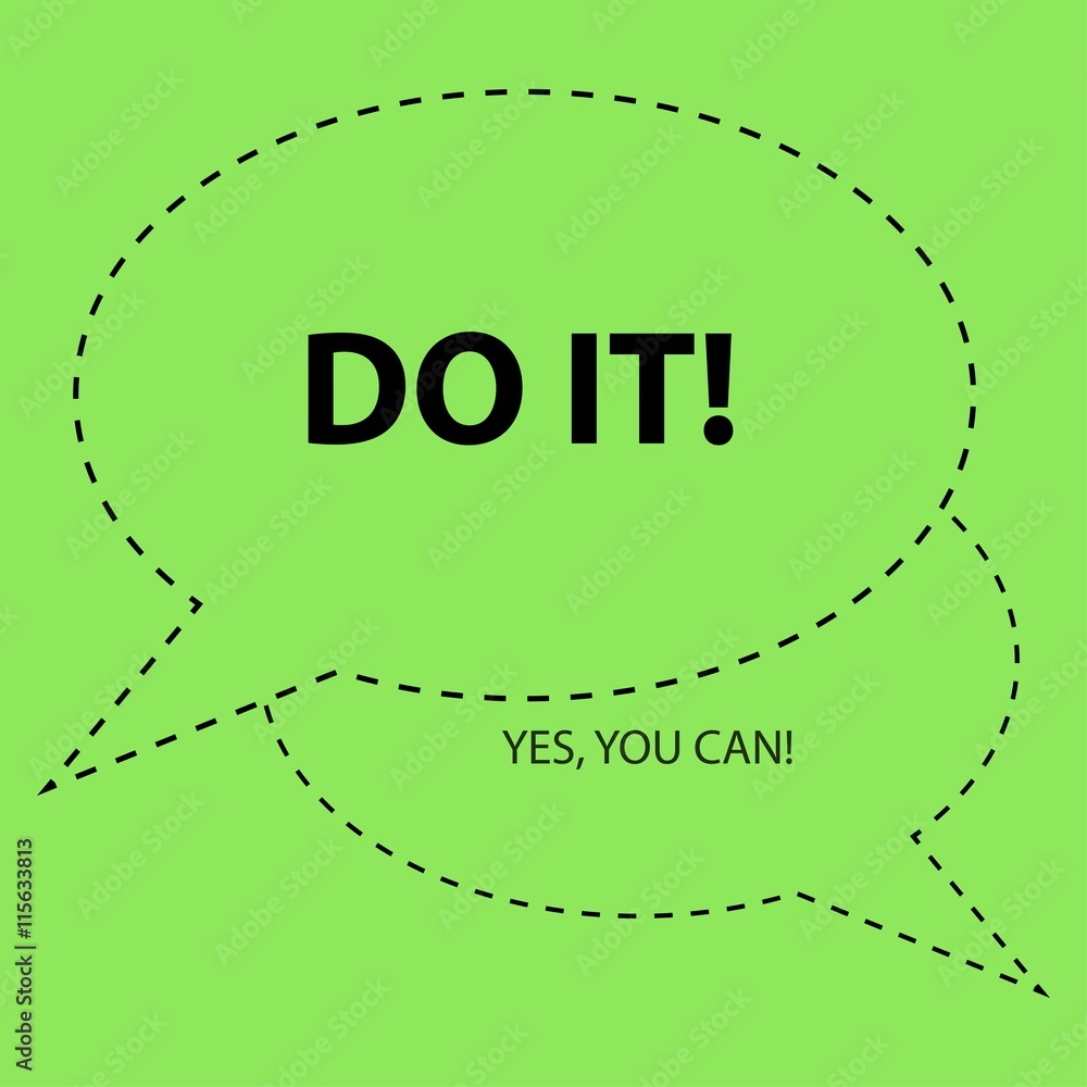 Motivation slogan, just do it. Shia LaBeouf motivational speech. vector ...