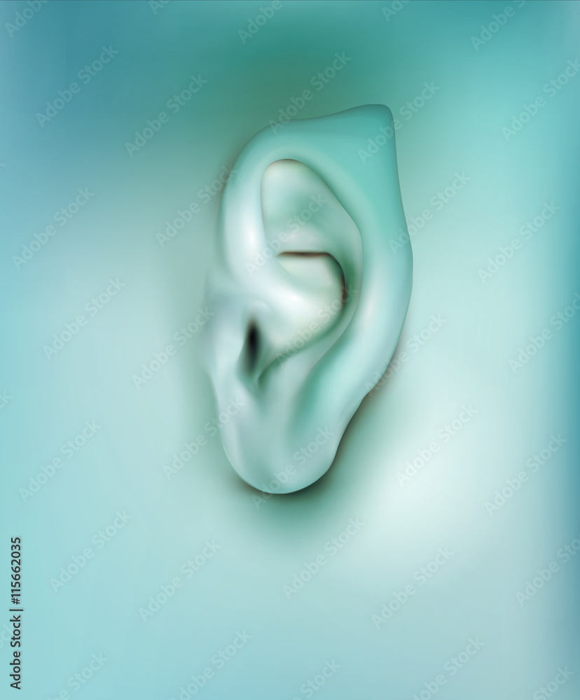 vector background with realistic ear elf Stock Vector | Adobe Stock
