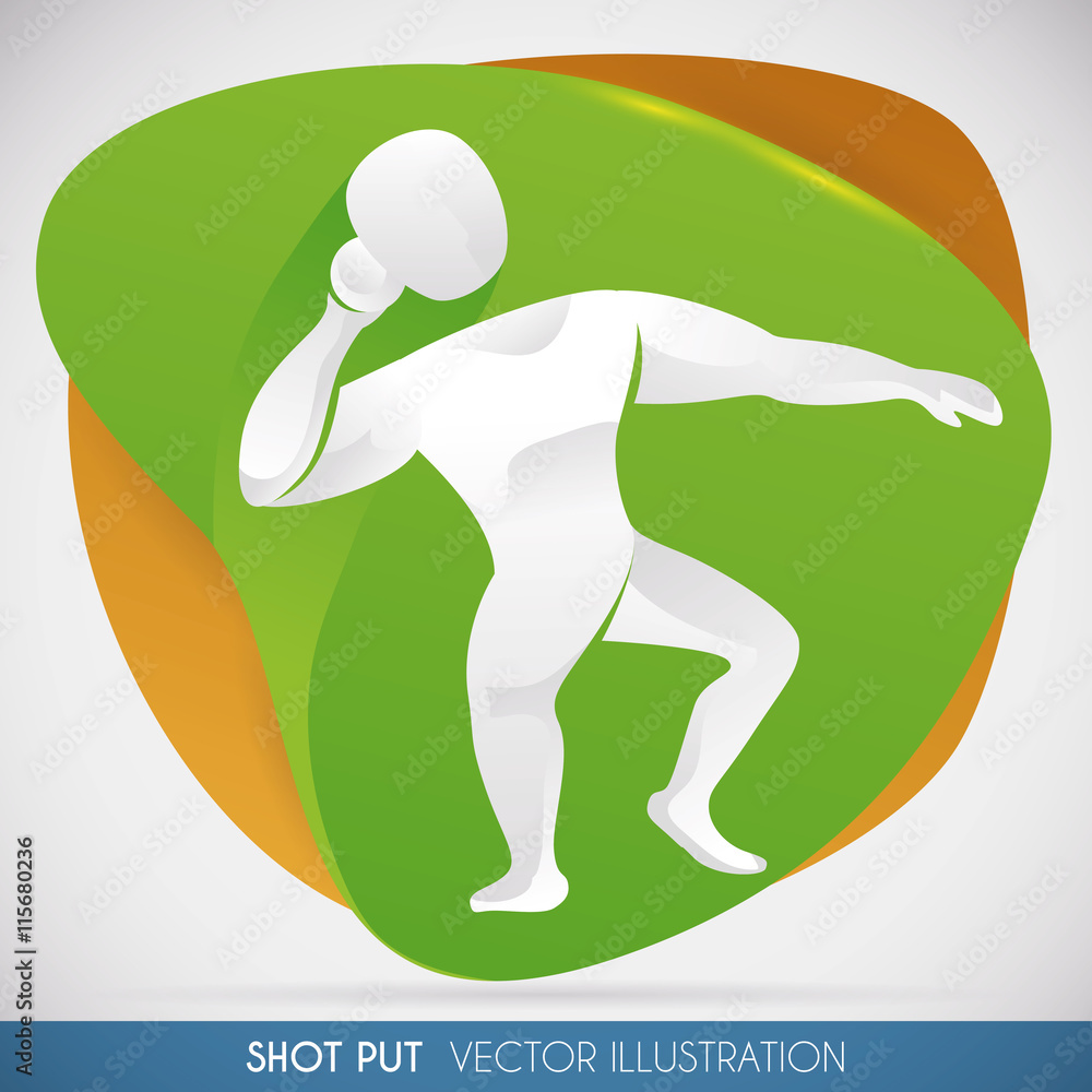 Shot Put Silhouette