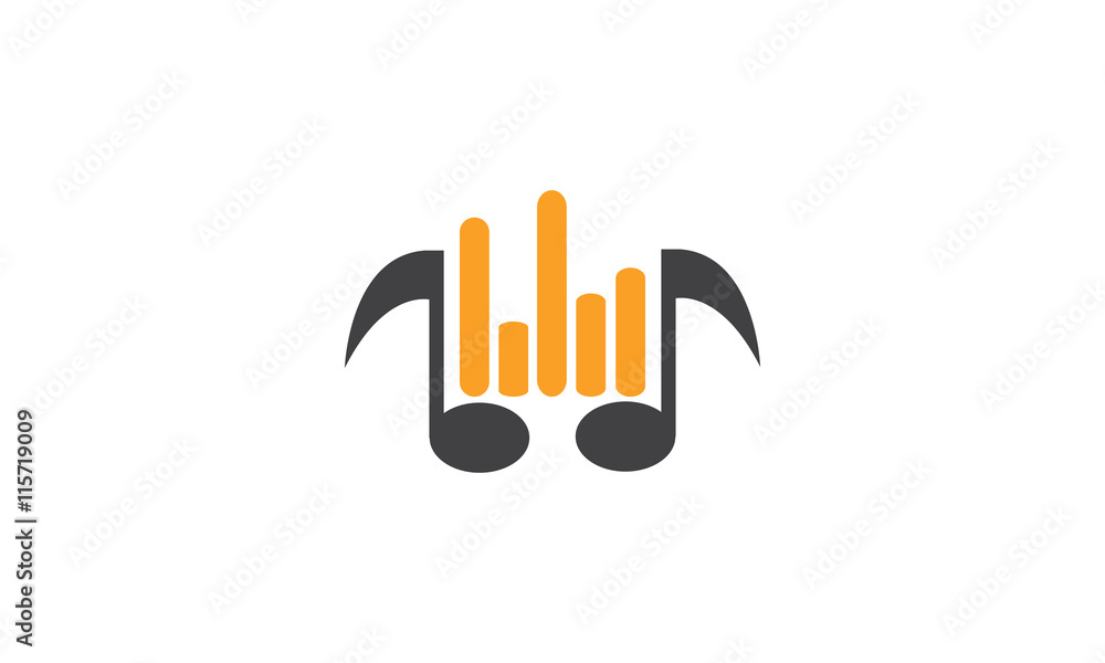 Music Logo Stock Vector | Adobe Stock