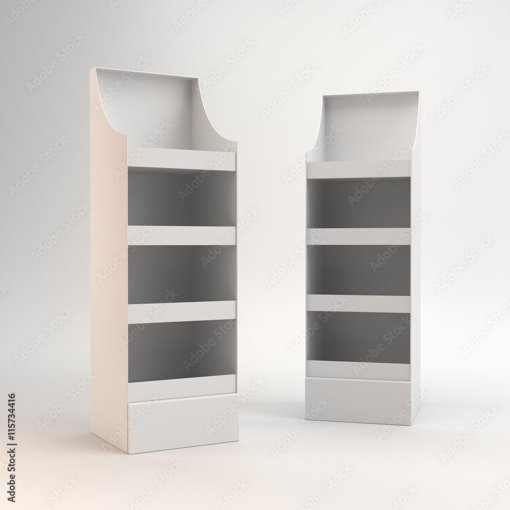 simple display stand mockup template Stock Illustration | Adobe Stock