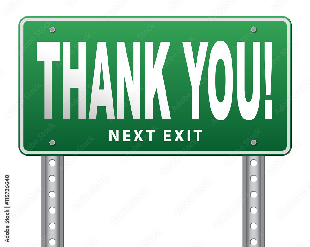 Thank you sign Stock Illustration | Adobe Stock