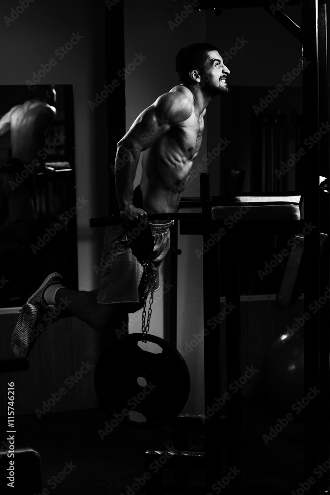 Parallel Bars Exercise For Triceps And Chest Stock Photo | Adobe Stock