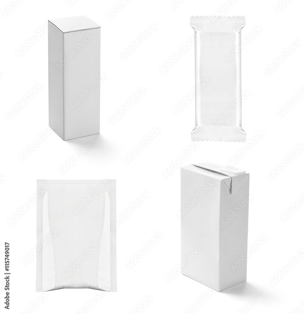 white box container template blank package Stock Photo | Adobe Stock