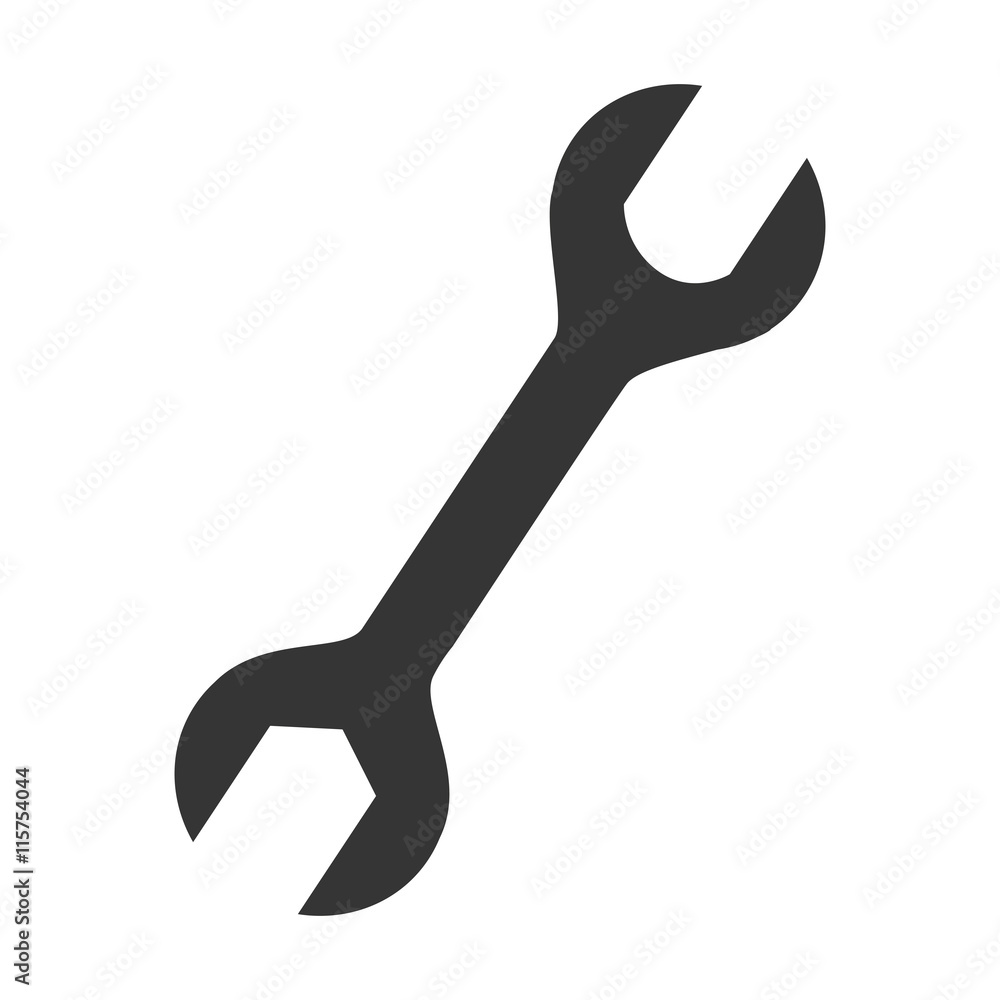 tool icon in black and white , vector illustration graphic design ...