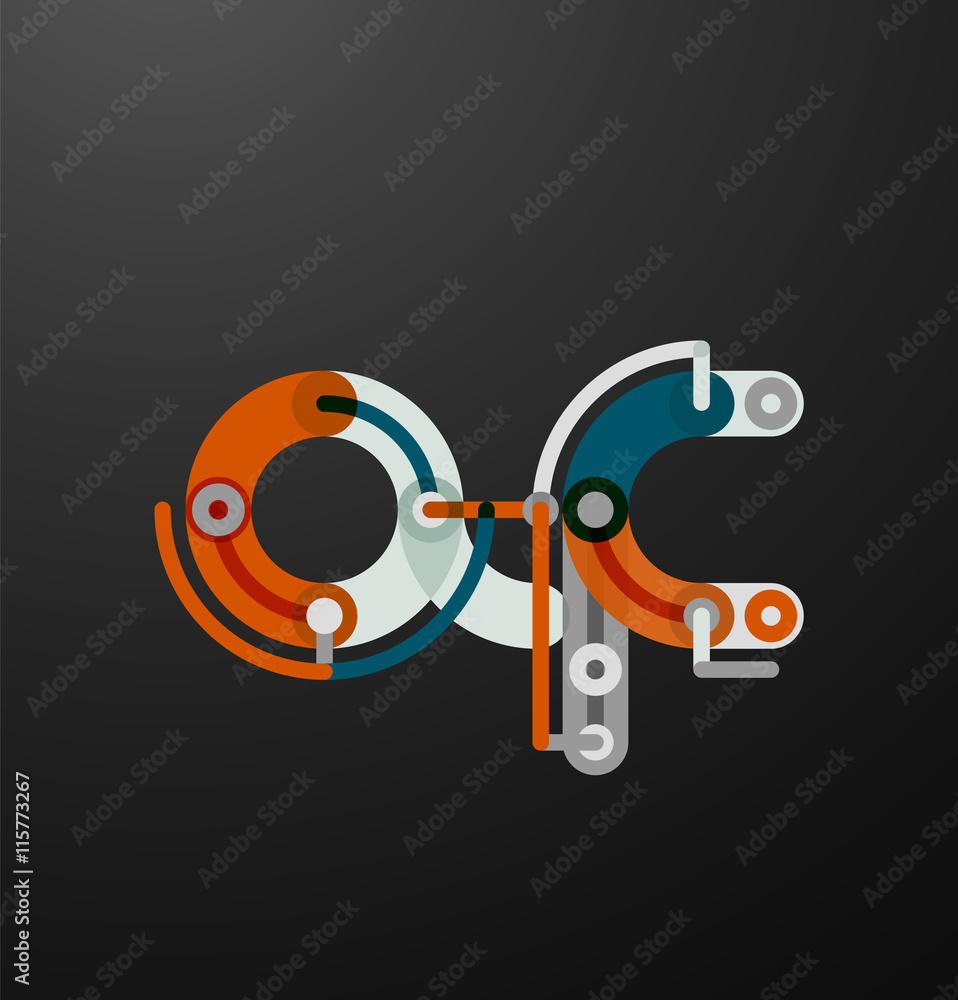 Colorful funny cartoon letter icon Stock Vector | Adobe Stock