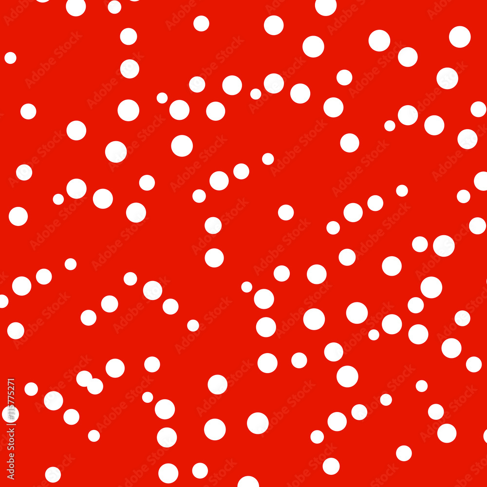 Red background with white dots Stock Vector | Adobe Stock