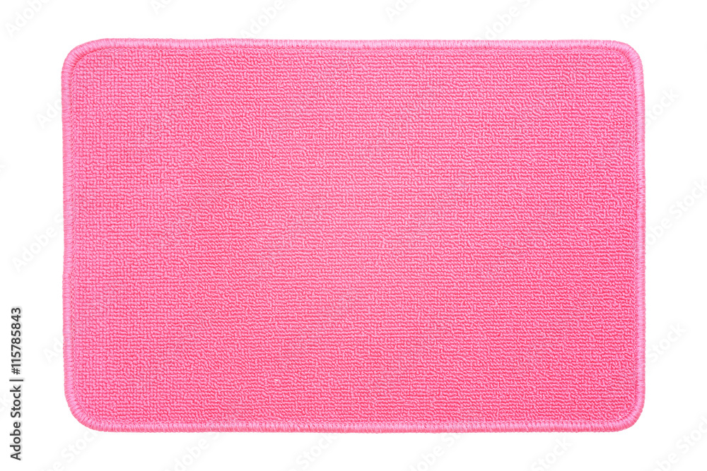 pink carpet on white background, top view Stock Photo | Adobe Stock