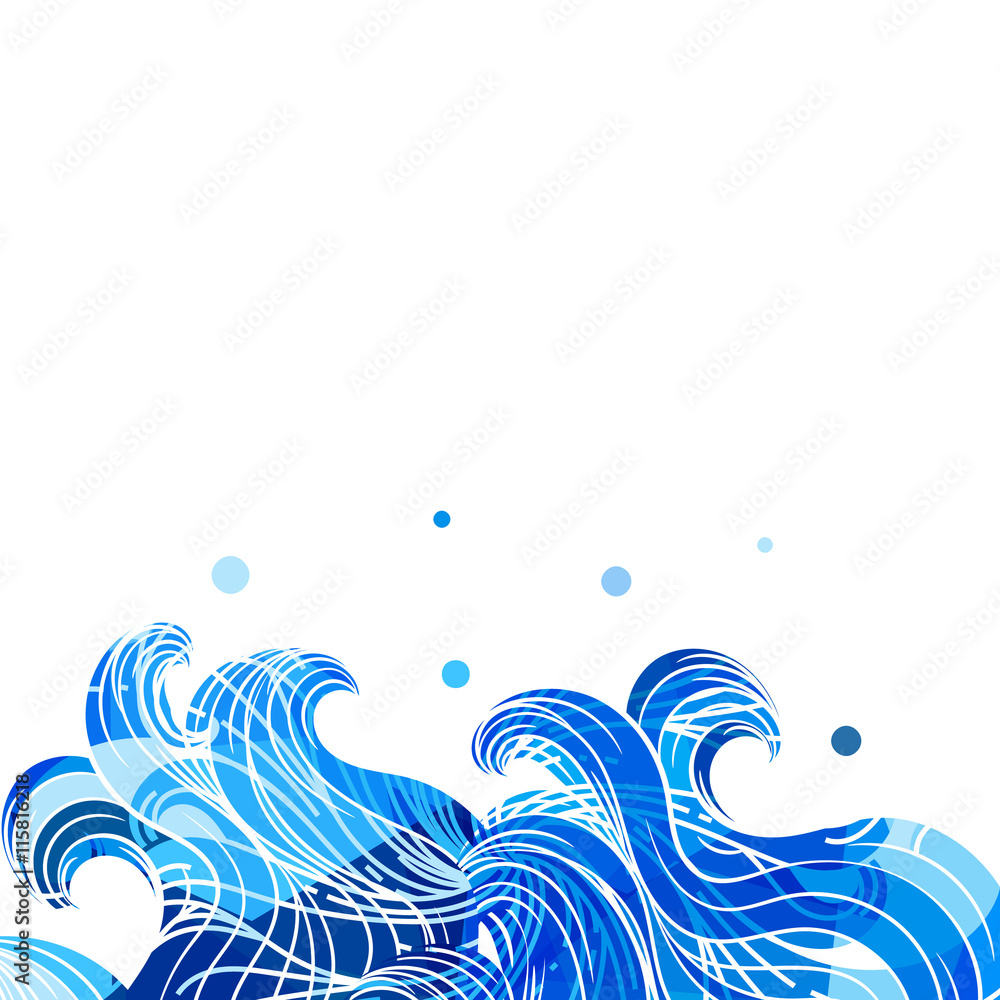 Wave Frame/Border Stock Vector | Adobe Stock