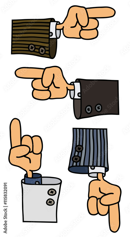 Funny hands / Hand drawing, vector illustration Stock Vector | Adobe Stock