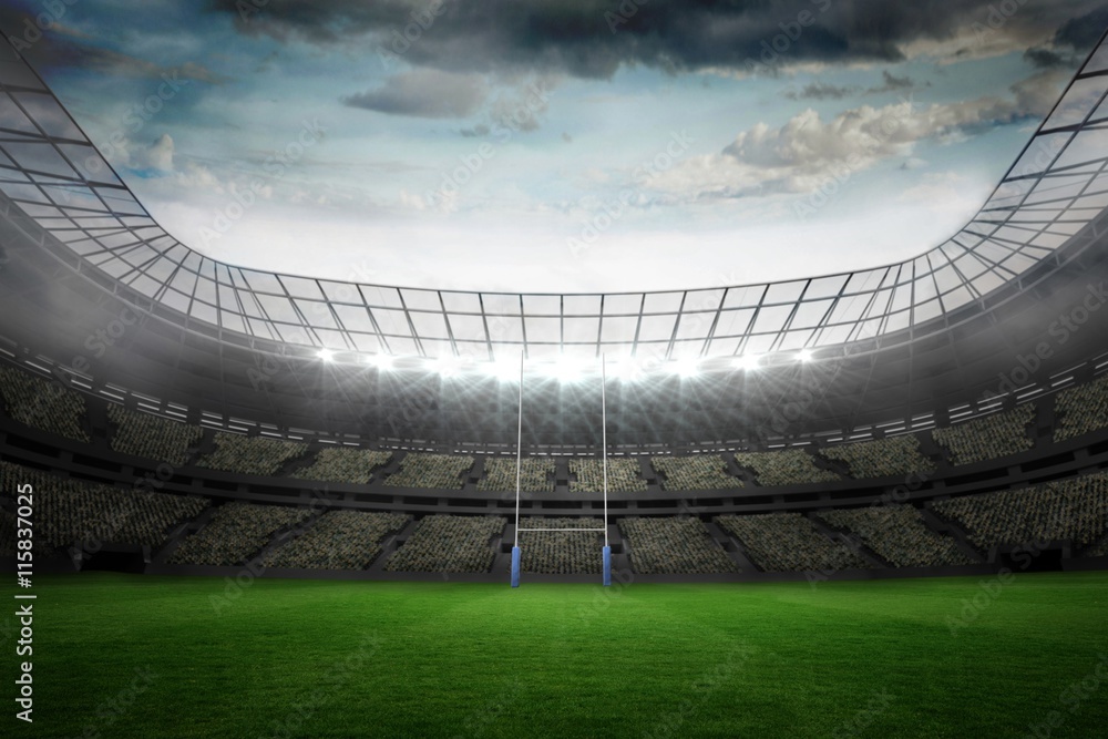 Rugby stadium Stock Illustration | Adobe Stock