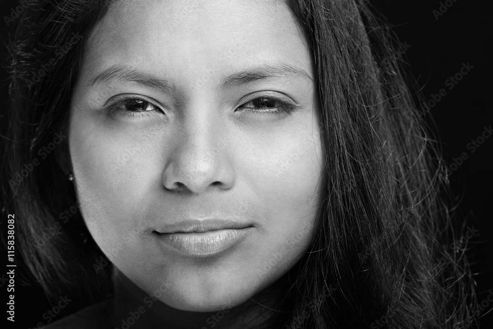 woman face with narrow eyes Stock 写真 | Adobe Stock