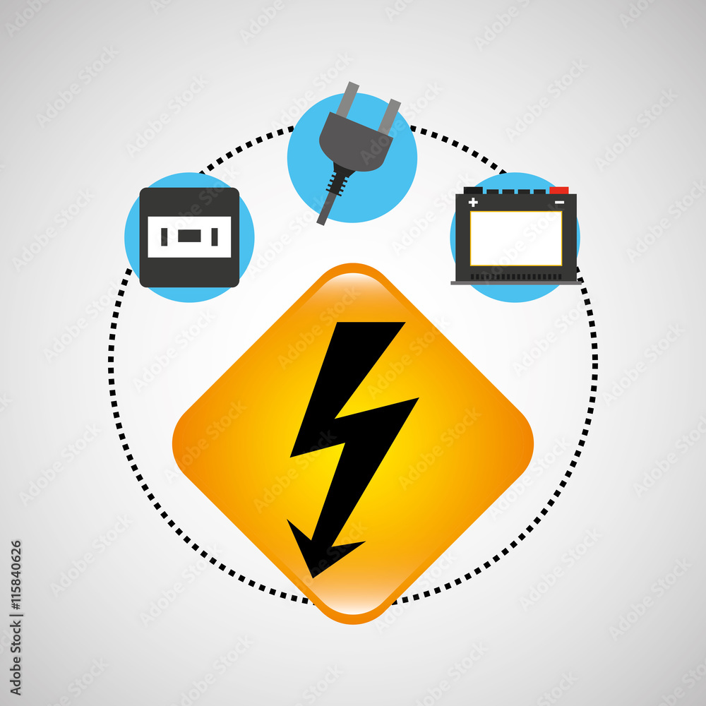 electrical power icon Stock Vector | Adobe Stock