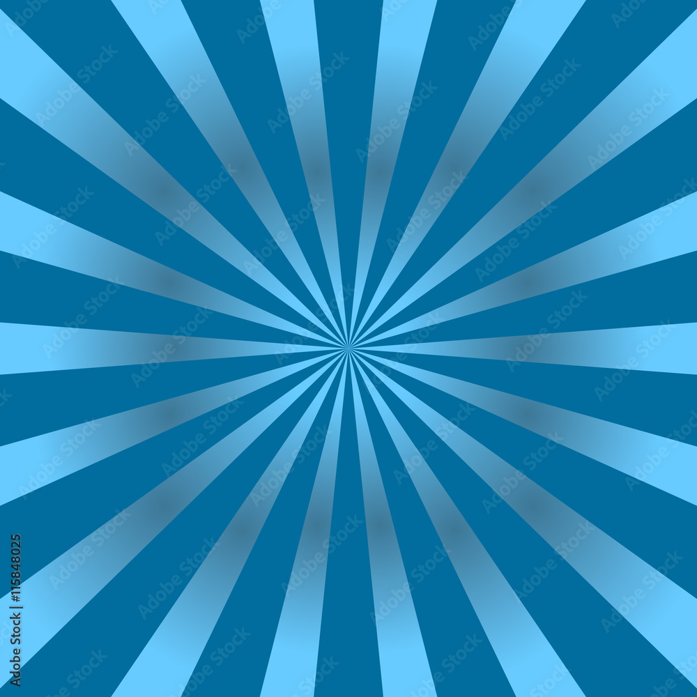 Blue rays poster. Popular ray star burst background television vintage ...