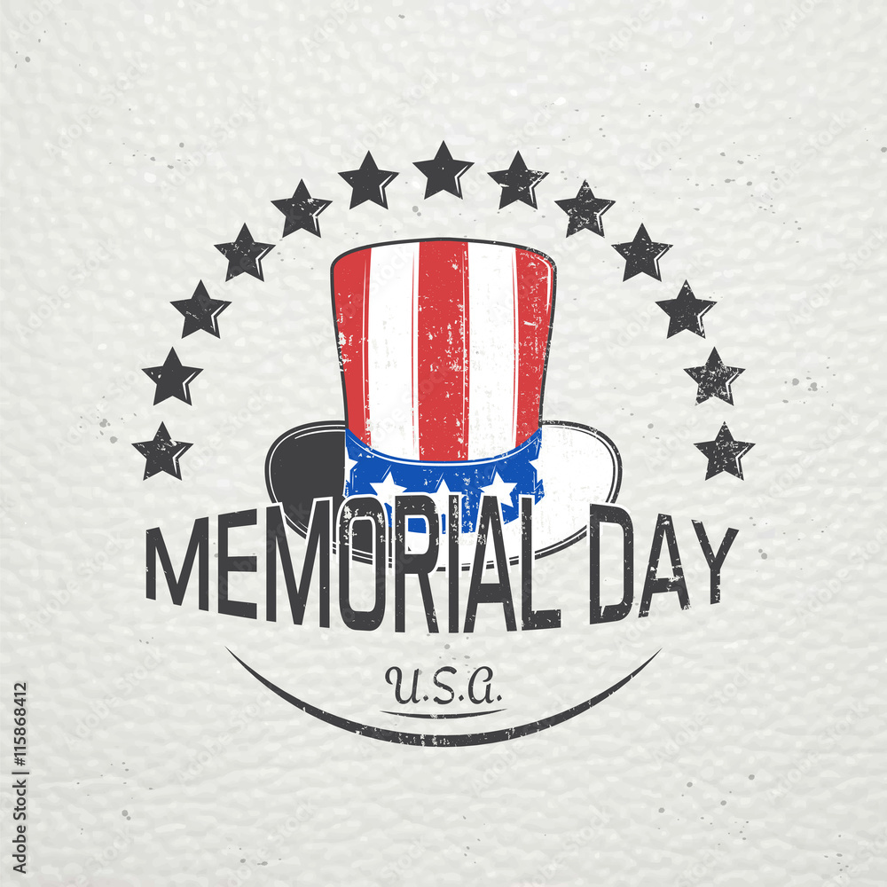 Happy Memorial day set. The celebration of patriotic celebration of ...