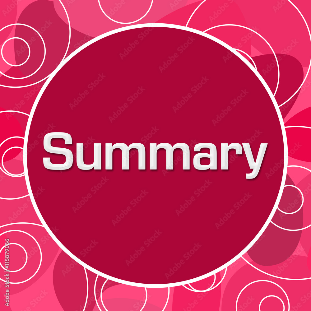Summary Pink Random Rings Circle Stock Illustration | Adobe Stock