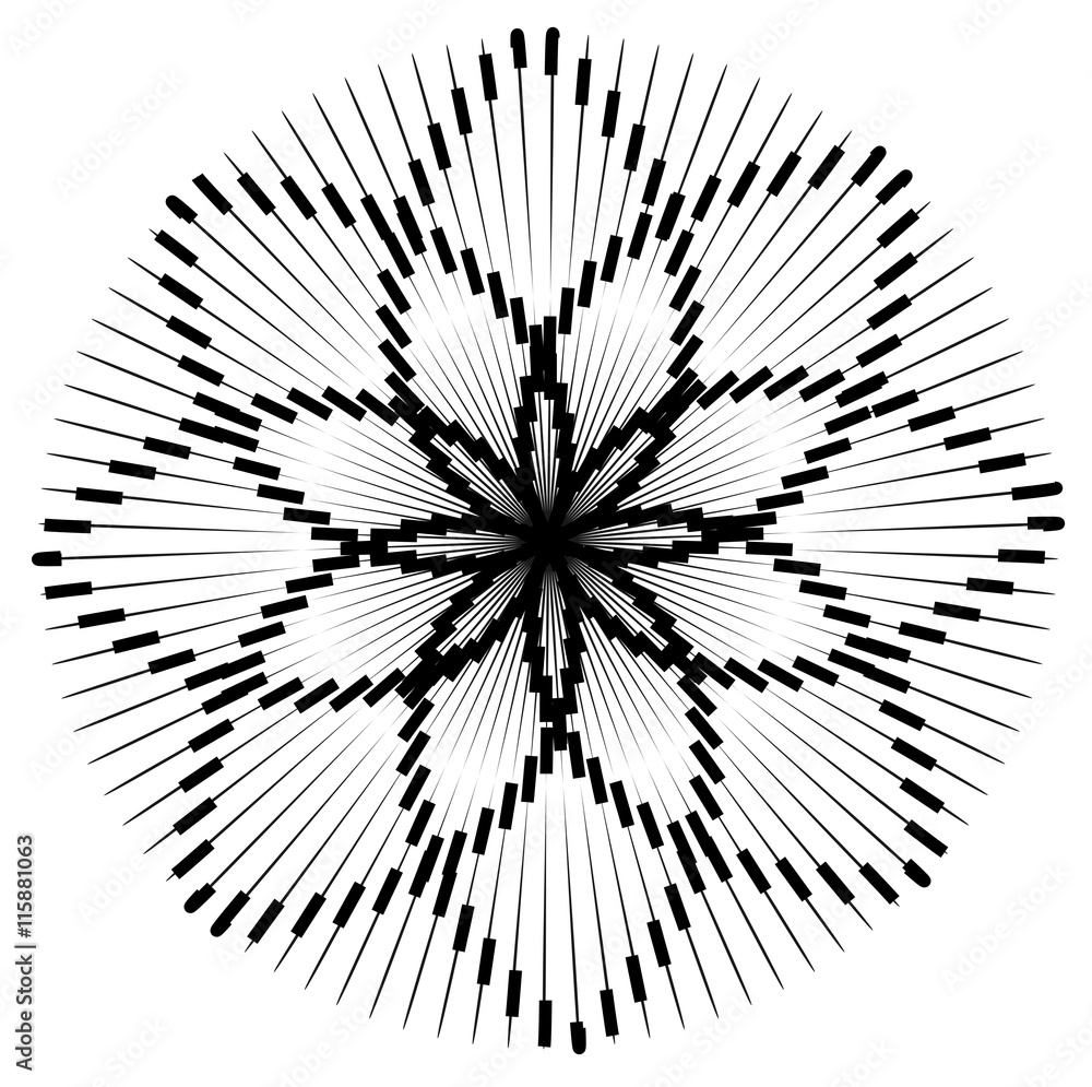 Geometric flower design Stock Vector | Adobe Stock