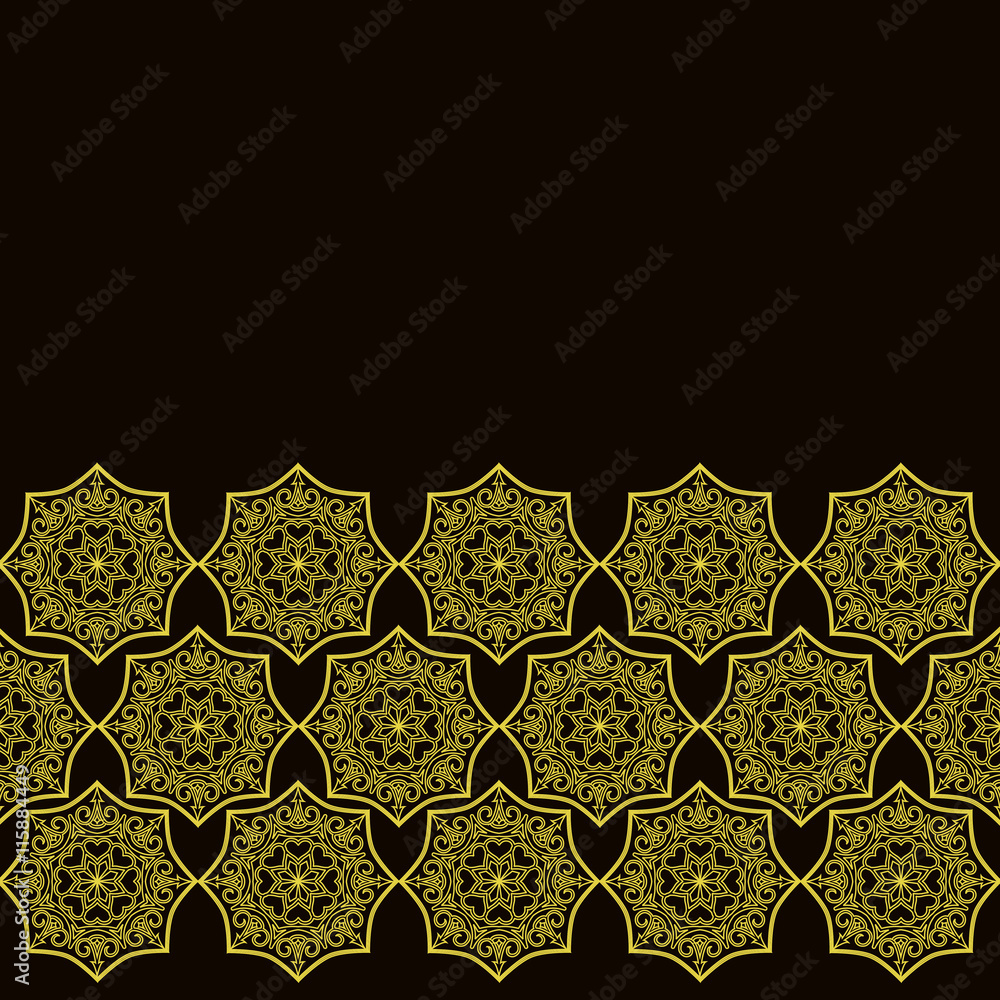 Vector golden template for invitation. Stock-Vektorgrafik | Adobe Stock