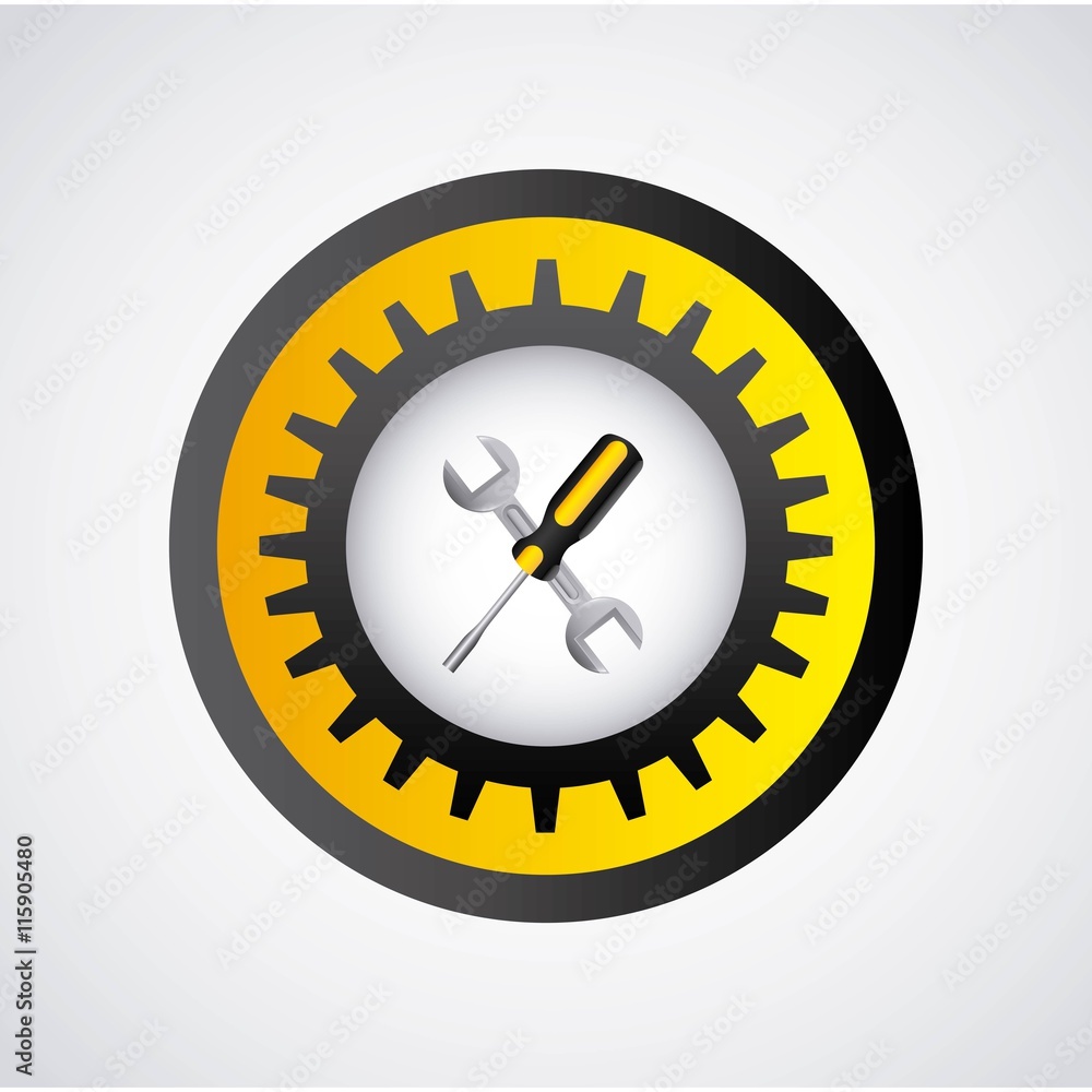 repair symbol button isolated icon design Stock Vector | Adobe Stock