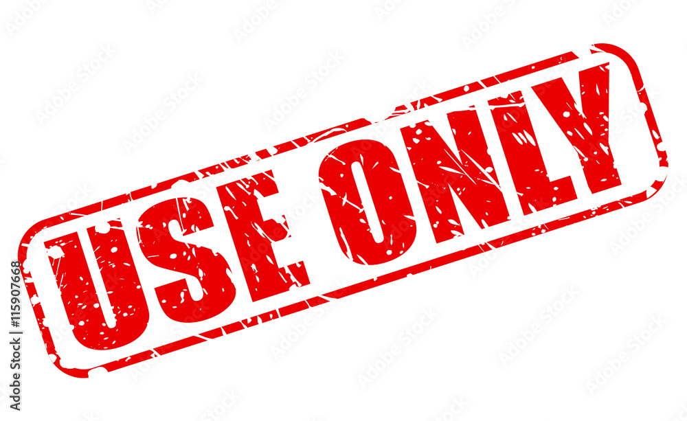 USE ONLY RED STAMP TEXT Stock-Vektorgrafik | Adobe Stock