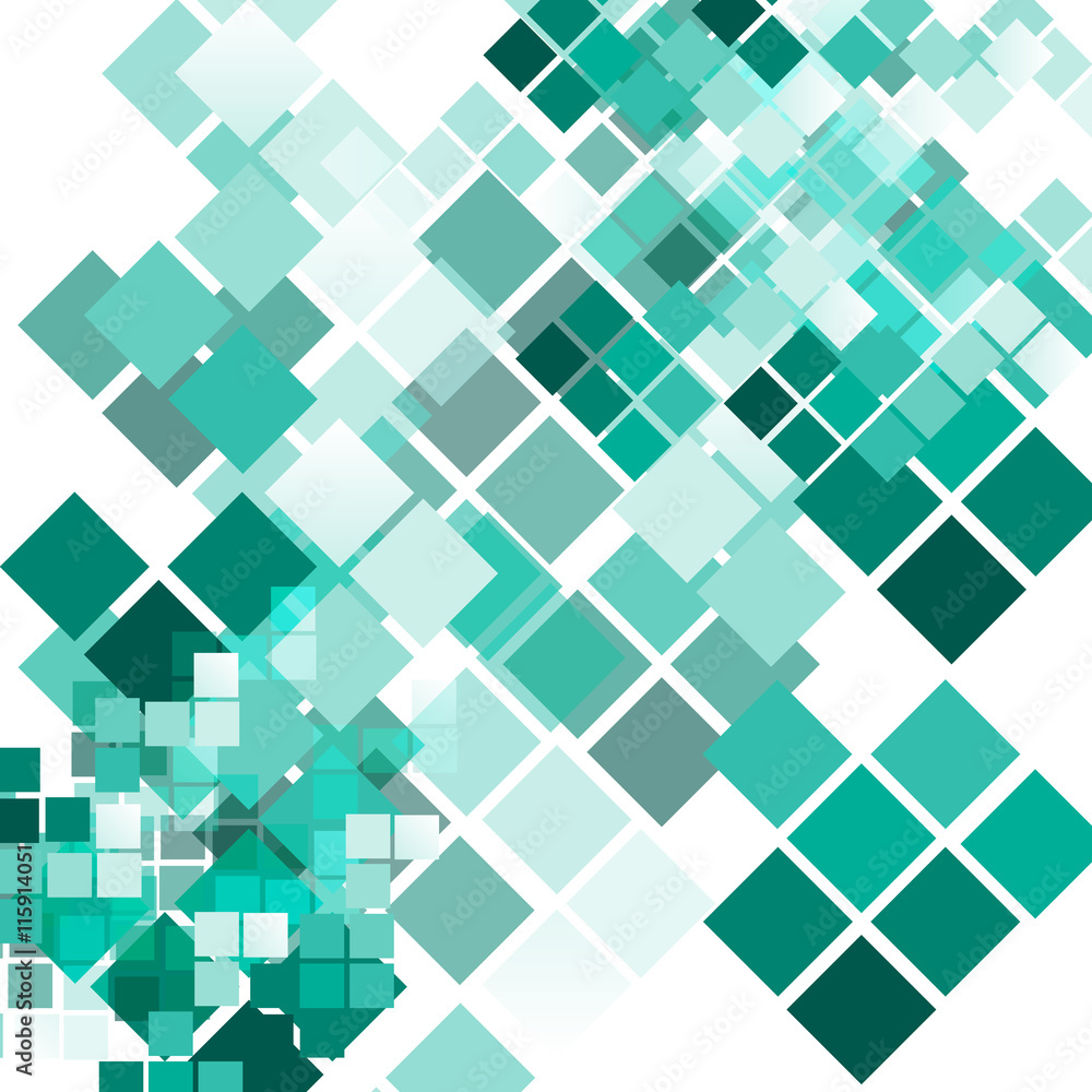 Square green Abstract Background, Vector Illustration Stock ...