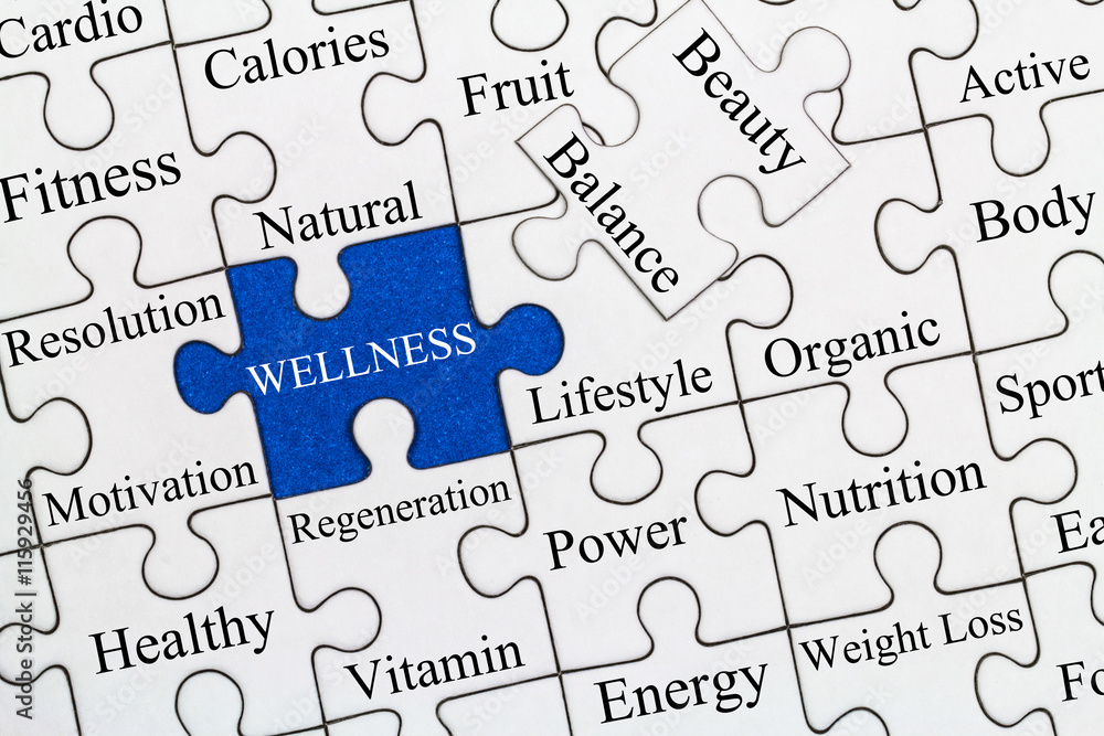 Wellness Puzzle Concept Stock Photo | Adobe Stock
