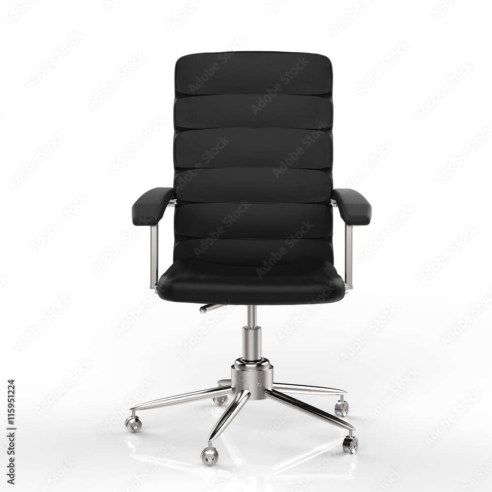 empty leather office chair Stock Illustration | Adobe Stock