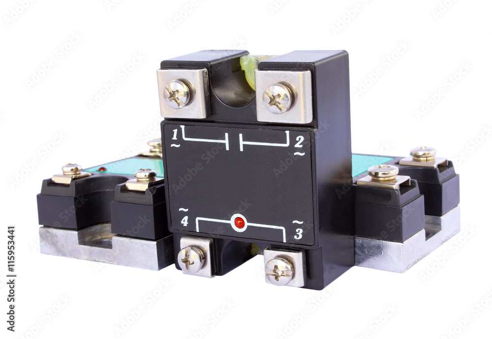 Solid-State relay isolated on white background Stock Photo | Adobe Stock