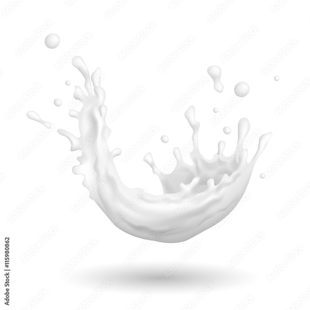 Abstract liquid white splash Stock Vector | Adobe Stock