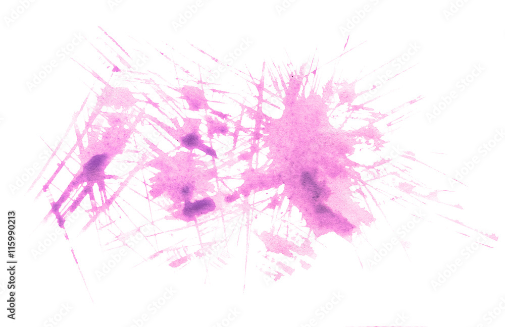 Watercolor splash - Abstract hand drawn watercolour background. Stock ...